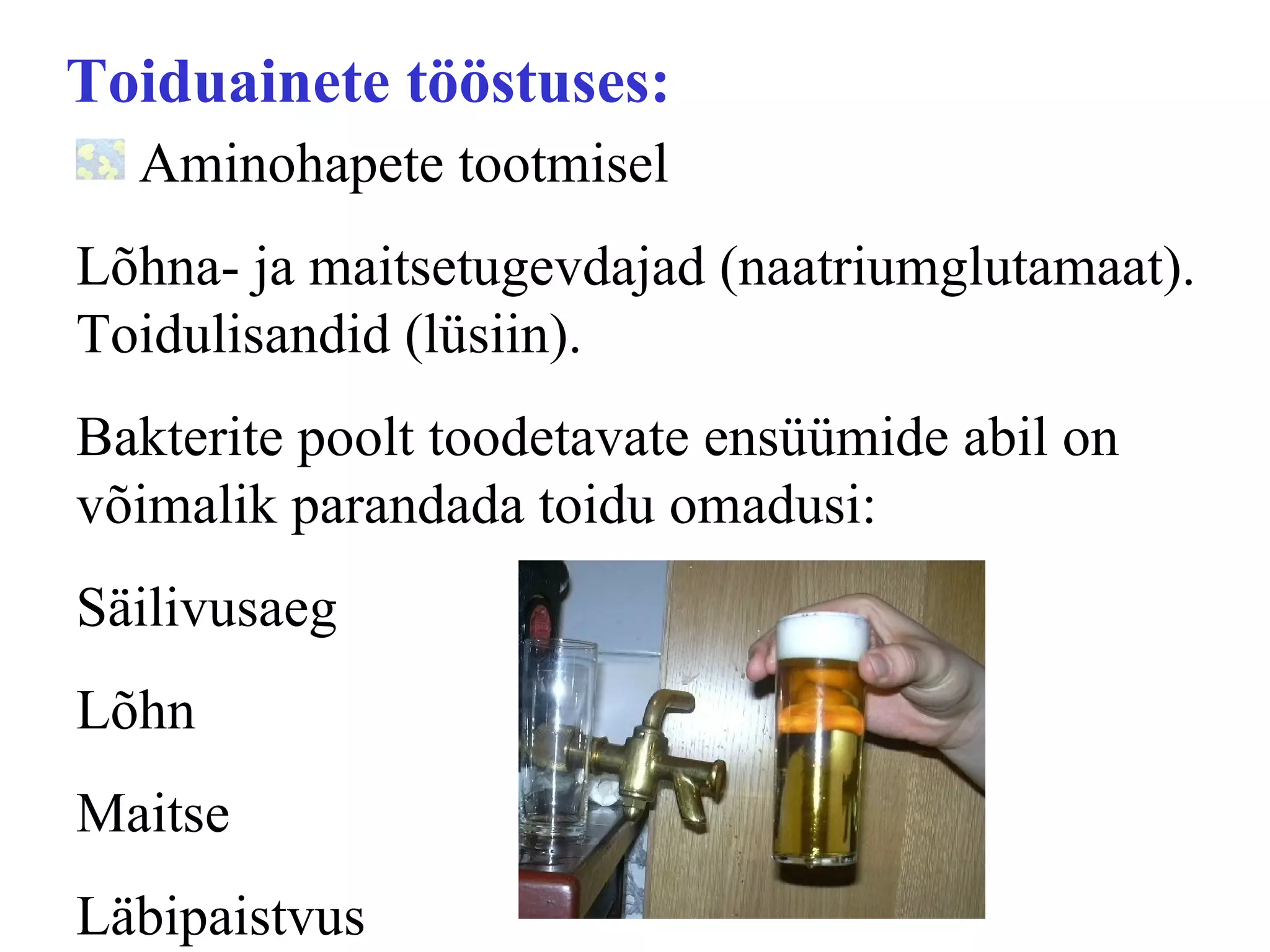 Bakterite kasutamine | PPT