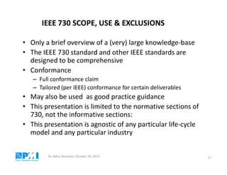THE NEW IEEE STANDARD FOR SOFTWARE QUALITY ASSURANCE PROCESSES – AN ...