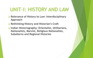 BA. LLB (HONS.) HISTORY AND LAW UNIT -1.pptx
