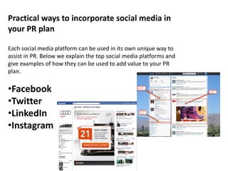 Public Relations and Social Media | PPTX