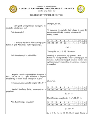 MATHEMATICS LESSON PLAN FOR GRADE 1 PUPILS | DOCX