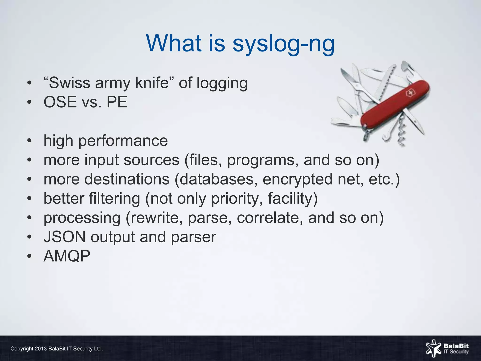 Why proper logging is important | PPTX
