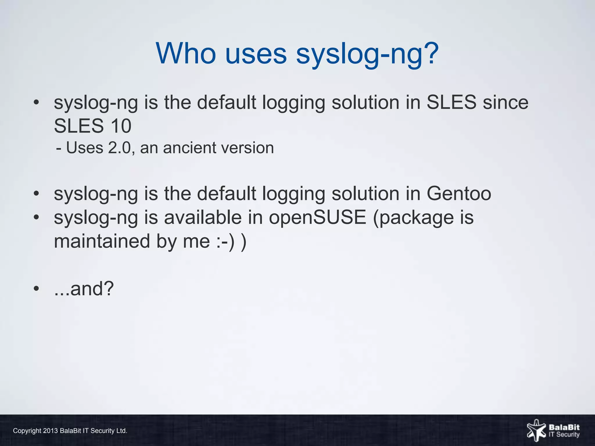 Why proper logging is important | PPTX