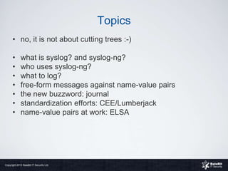Why proper logging is important | PPTX