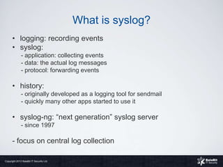 Why proper logging is important | PPTX
