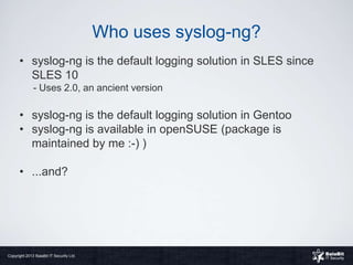Why proper logging is important | PPTX