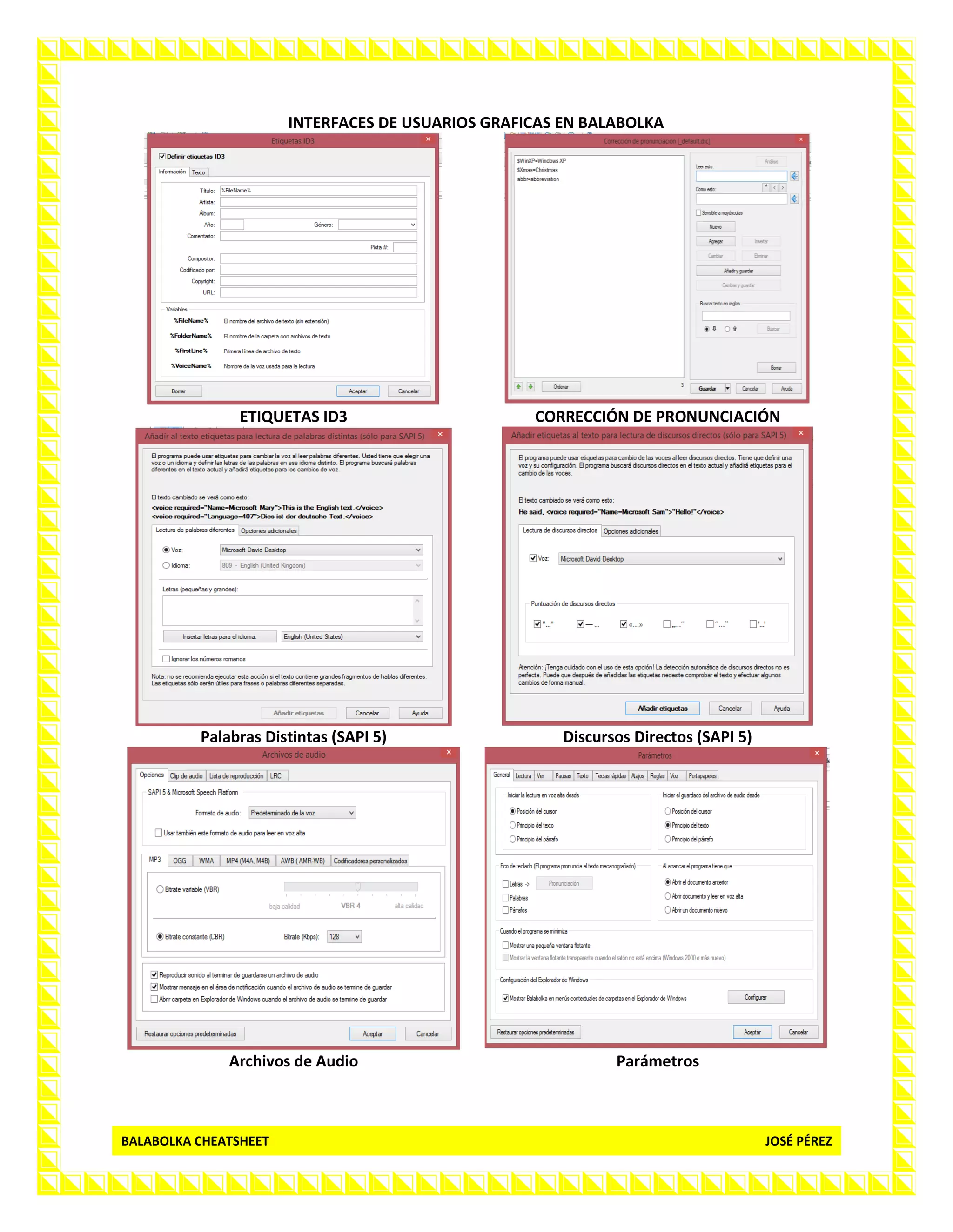 Balabolka Cheatsheet | PDF
