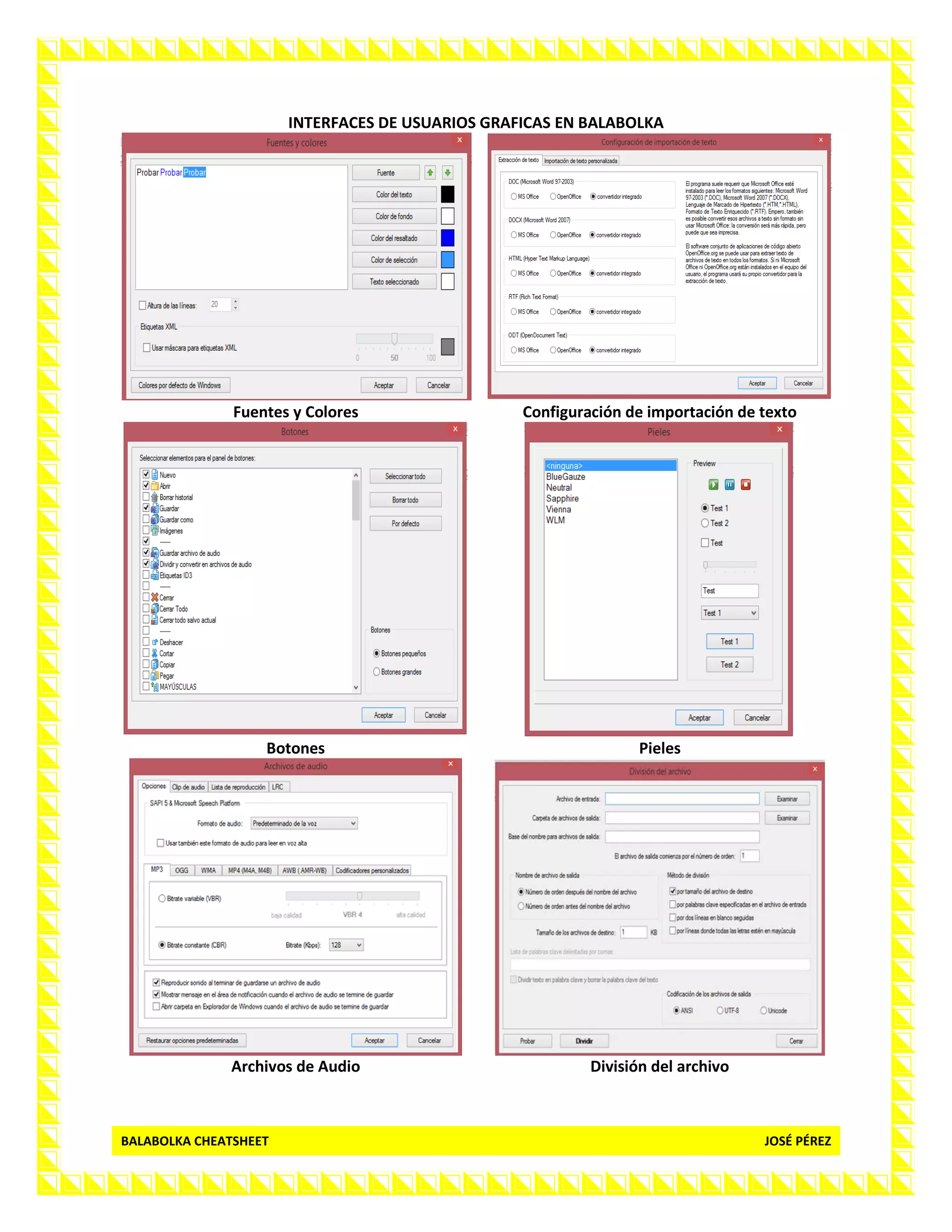 Balabolka Cheatsheet | PDF