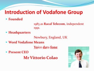 survey of Vodafone | PPT