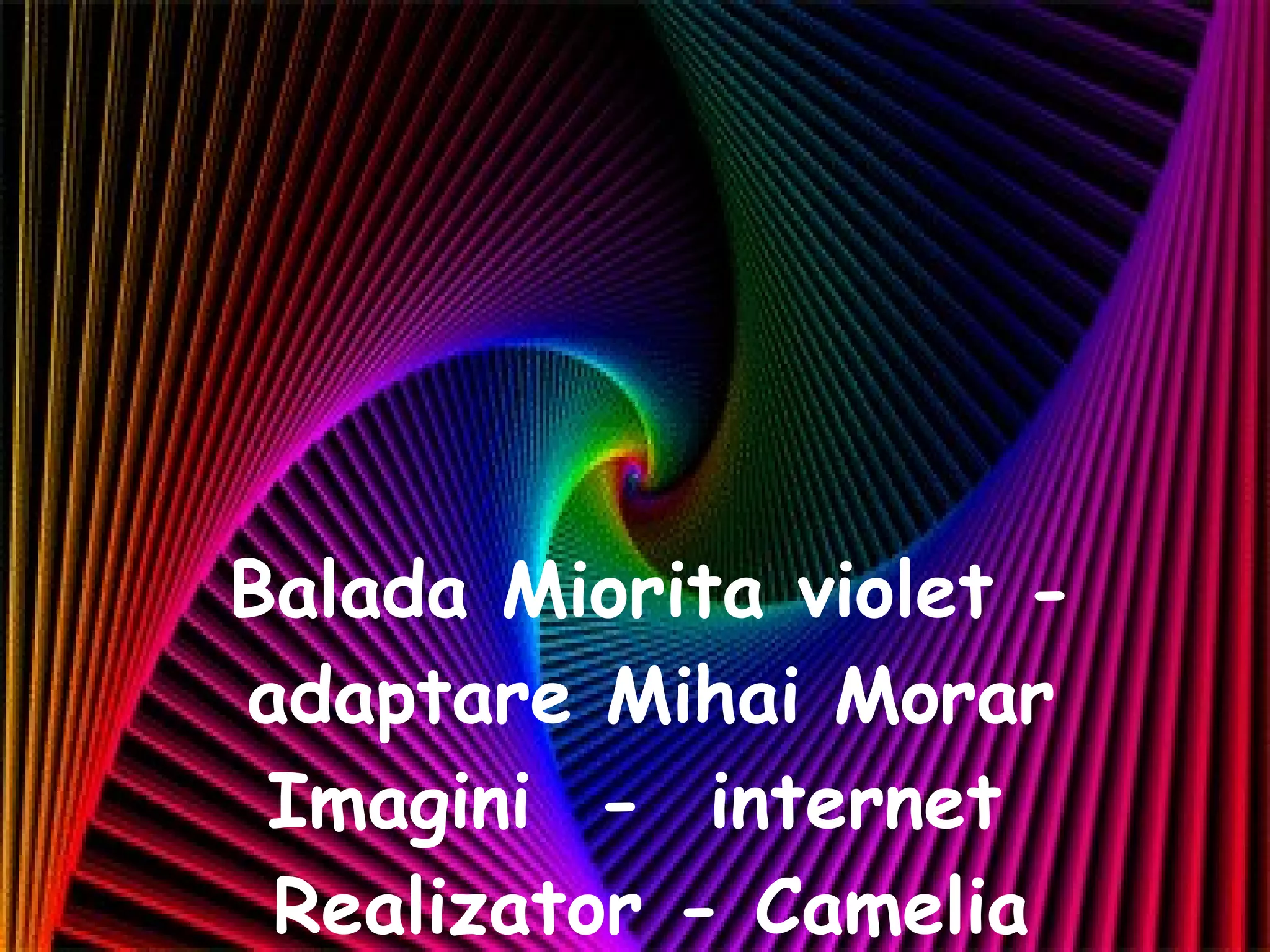 Balada Miorita Violet Pamflet | PPS
