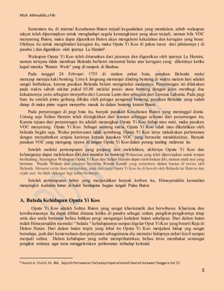 Balada sultan himatayuddin muhammad saidi ( Oputa Yi Koo ), Sultan Buton Ke 20 & 23 Serta Ironi ...