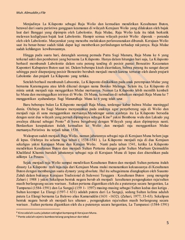 Balada sultan himatayuddin muhammad saidi ( Oputa Yi Koo ), Sultan Buton Ke 20 & 23 Serta Ironi ...