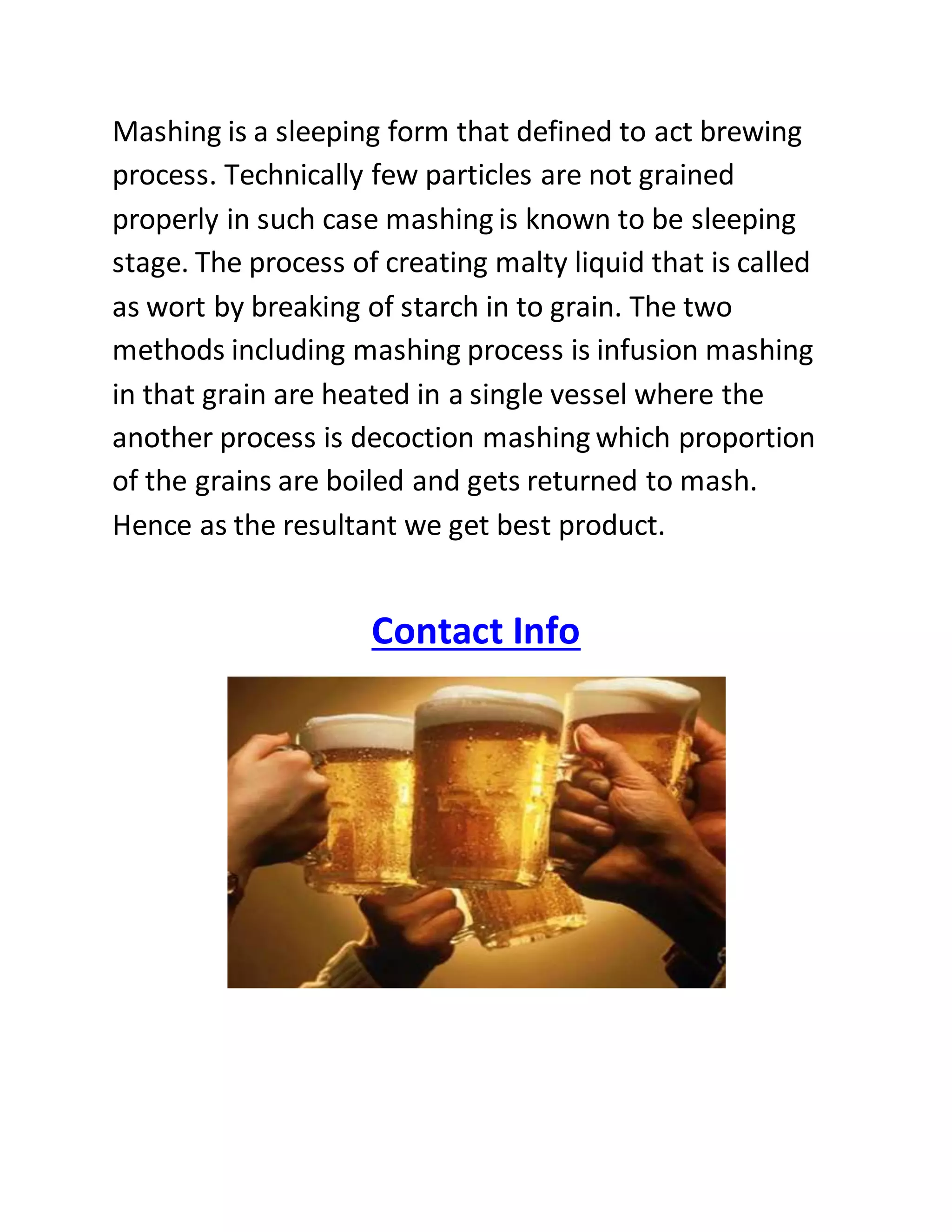 Beer Brewing Process | DOCX