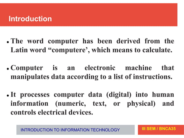 Dr.Balamurugan_Fundamentals_of_Computer.pptx | Computing | Technology & Computing