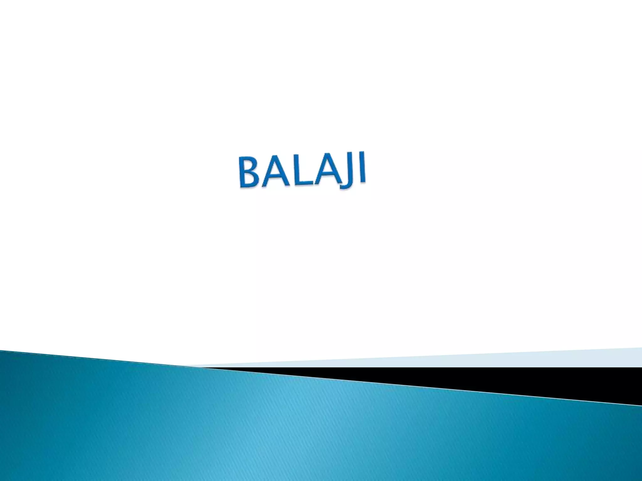 Balaji profile | PPTX