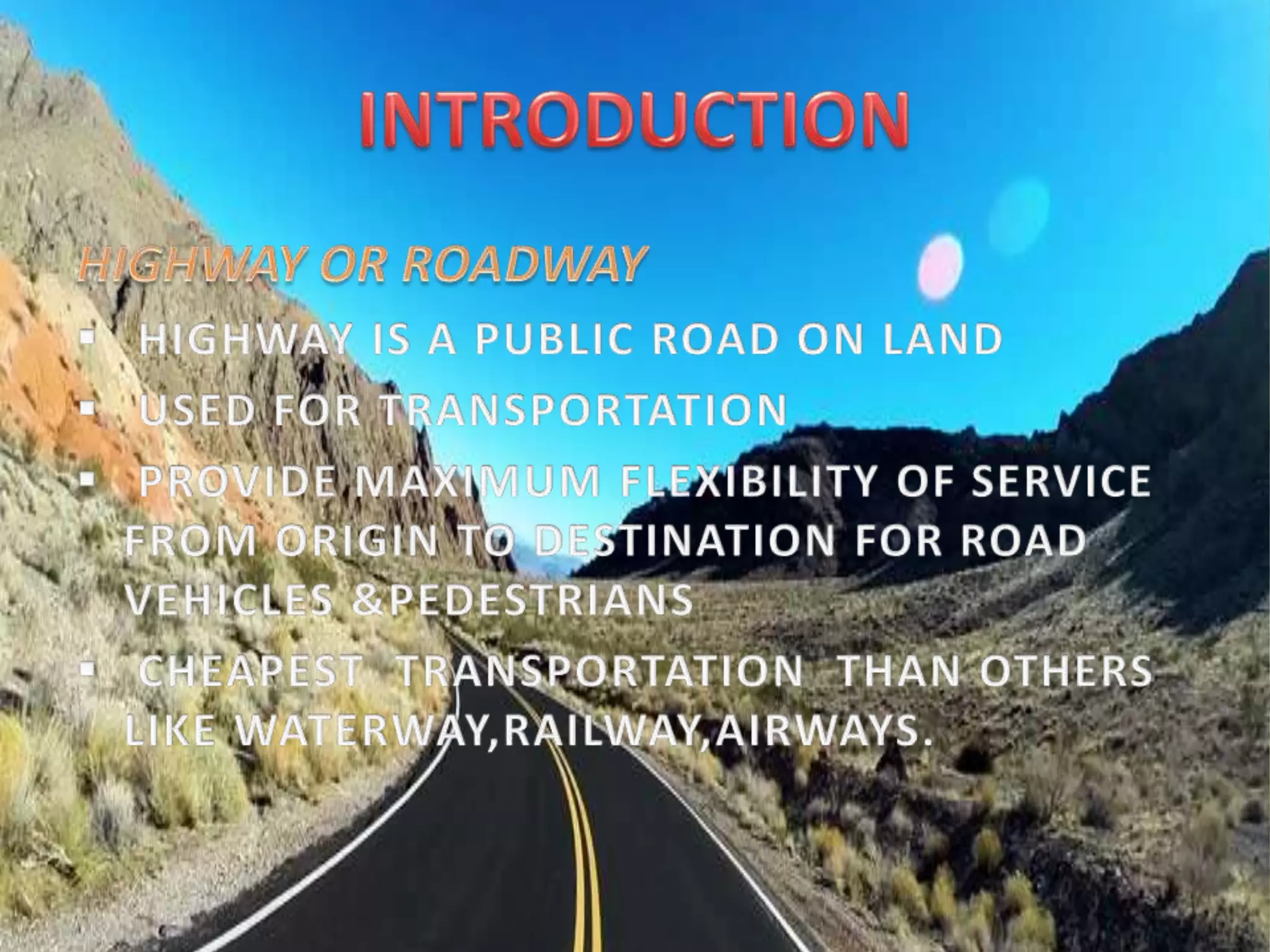 What is Highway and its Classification | PPTX