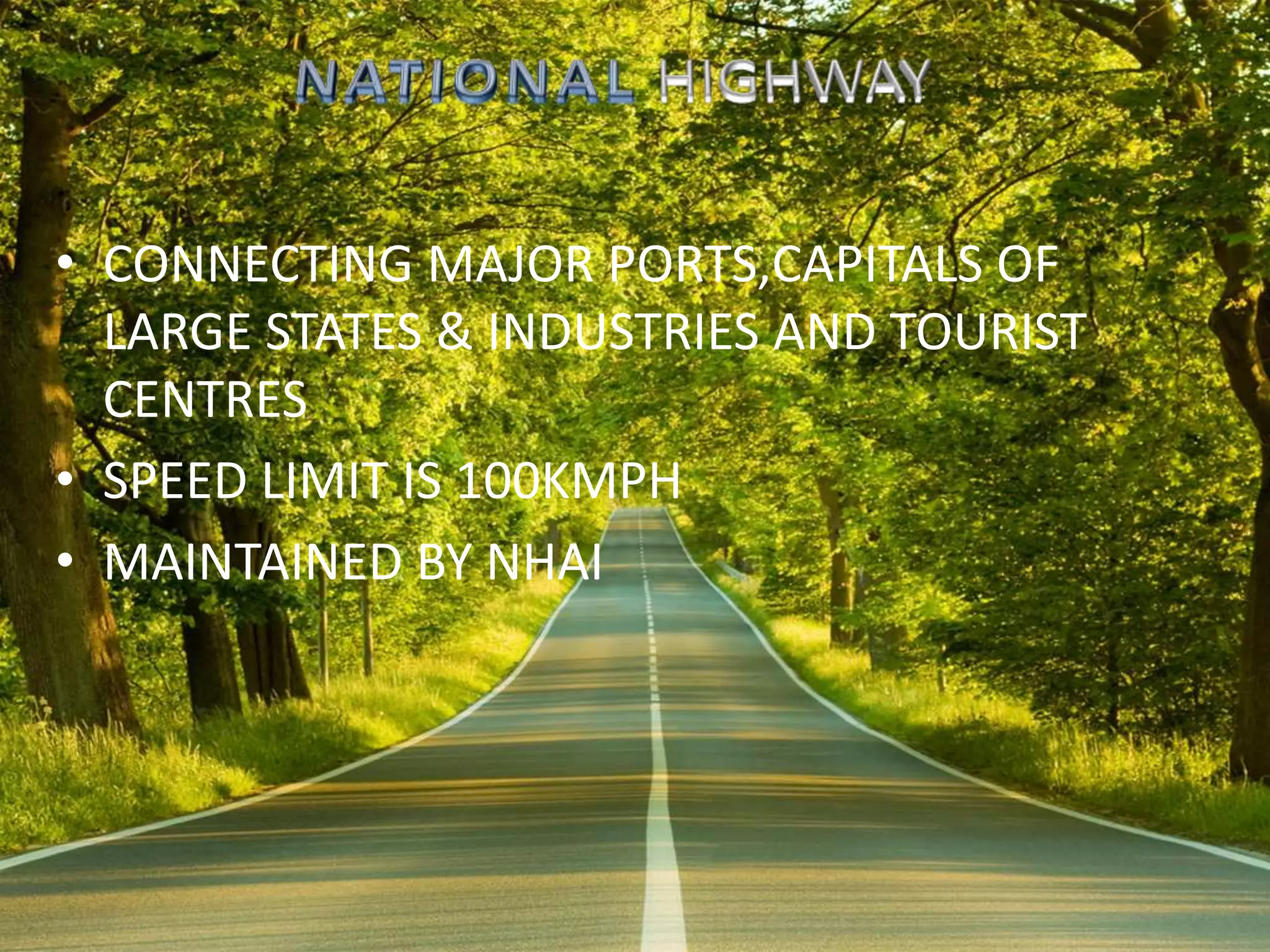 What is Highway and its Classification | PPTX