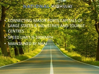 What is Highway and its Classification | PPTX