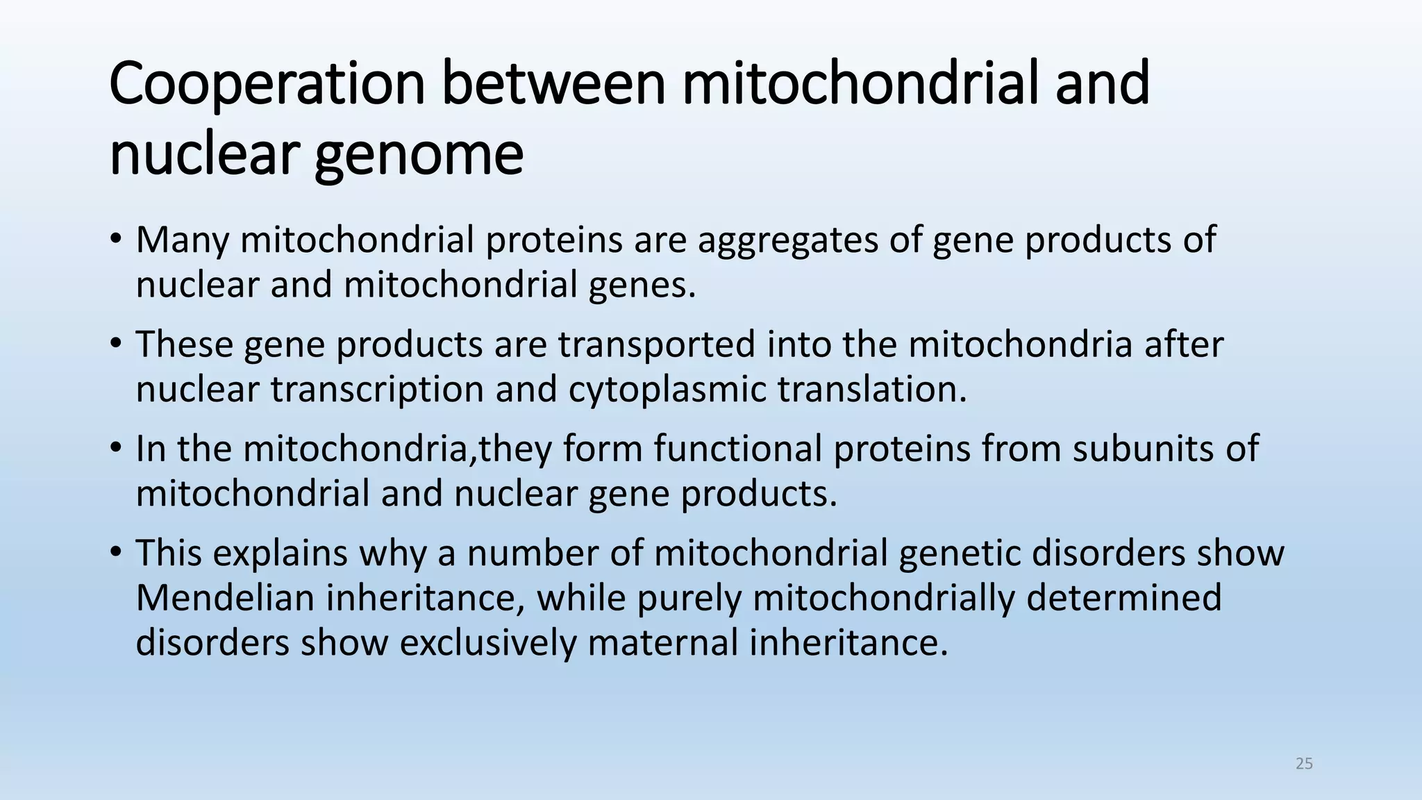 MITOCHONDRIAL GENETICS | PPTX