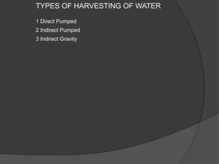 Civil engineering water harvesting project ppt | PPTX