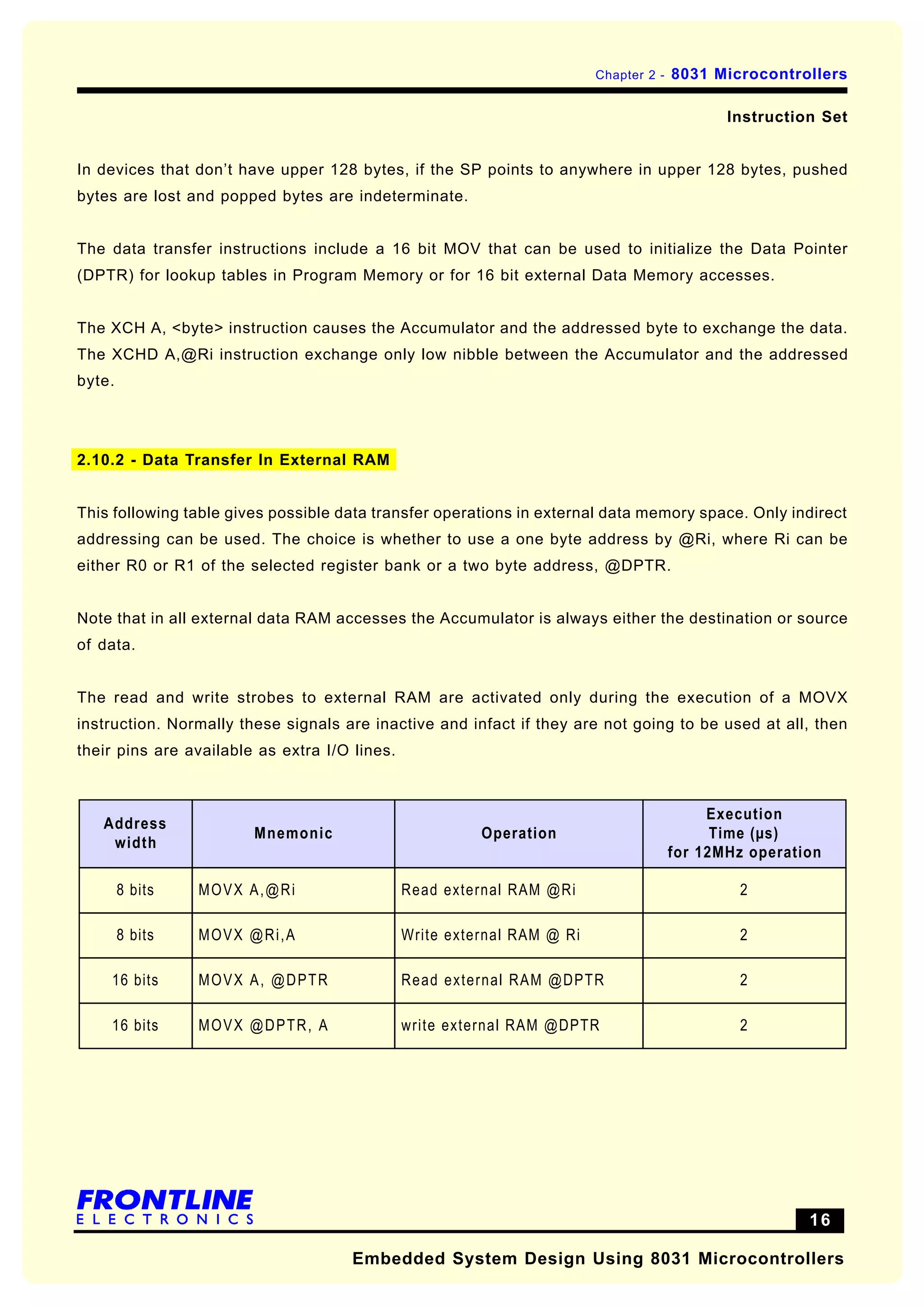 Balaji,frontline embedded system design using 8051 microcontrollers | PDF