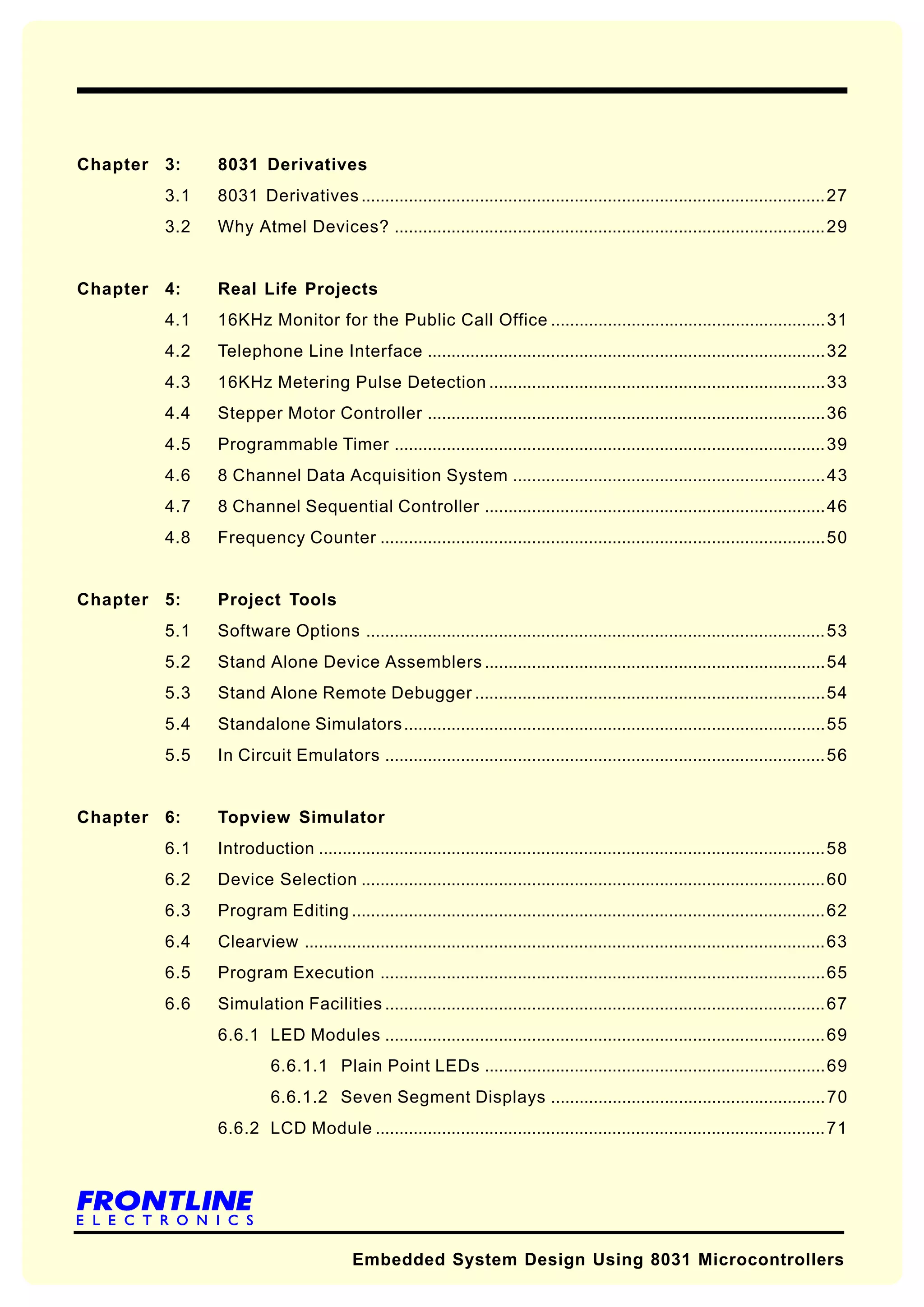 Balaji,frontline embedded system design using 8051 microcontrollers | PDF
