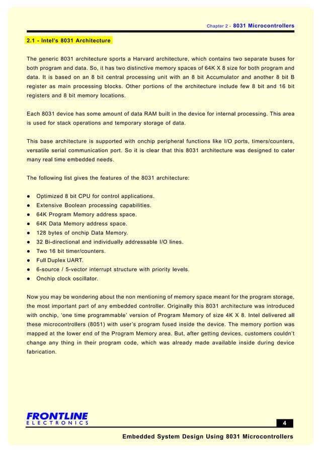 Balaji,frontline embedded system design using 8051 microcontrollers | PDF