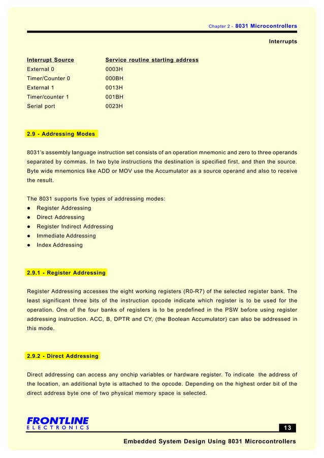 Balaji,frontline embedded system design using 8051 microcontrollers | PDF