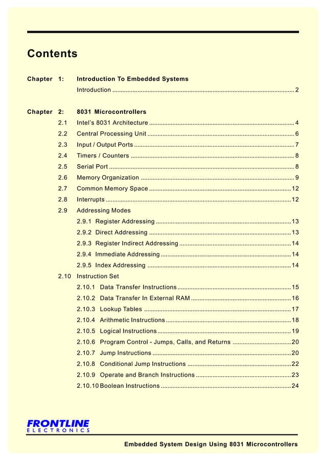 Balaji,frontline embedded system design using 8051 microcontrollers | PDF