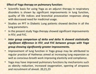 EFFECTIVENESS OF ADJUVANT YOGA THERAPY IN DIABETIC LUNG: A RANDOMIZED ...