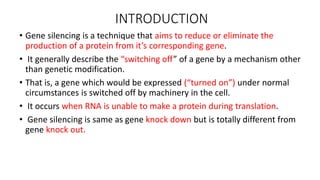 gene silencing-for disease managment | PPT