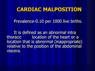 ECG: Cardiac Malpositions | PPT