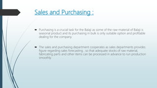SALES AND DISTRIBUTION CASE STUDY Balaji wafer | PPTX