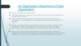 SALES AND DISTRIBUTION CASE STUDY Balaji wafer | PPTX