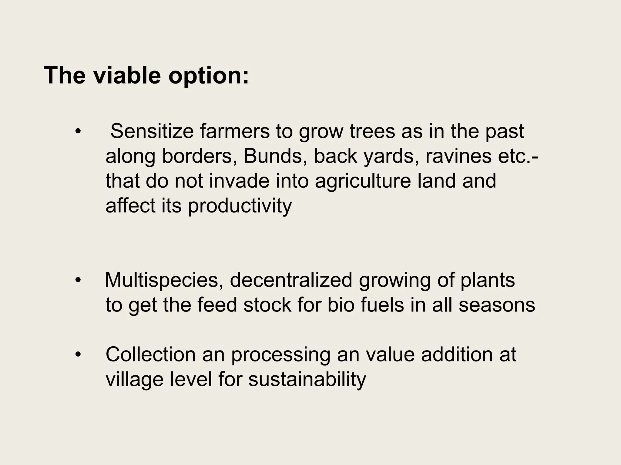 Agroforestry approach for sustainability in biofuel value chain | PDF