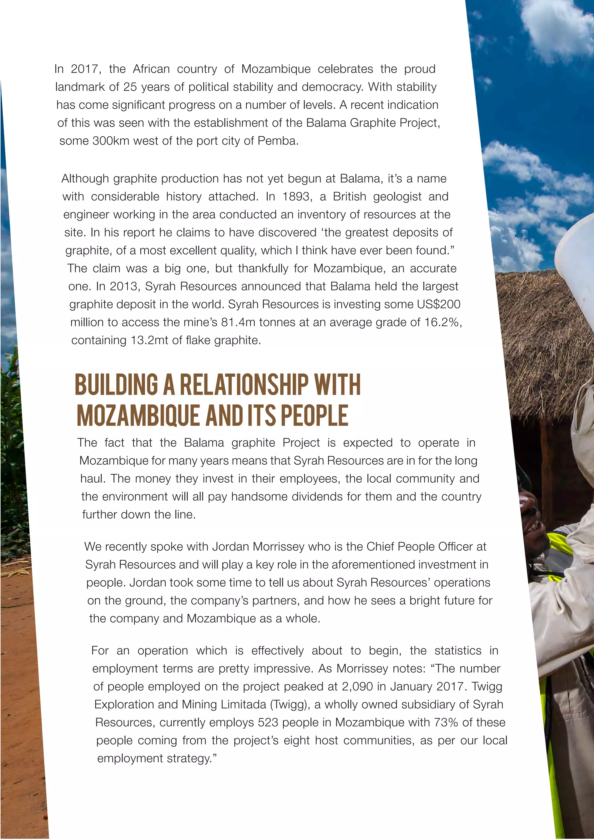 Balama Graphite Project - Syrah Resources | PDF