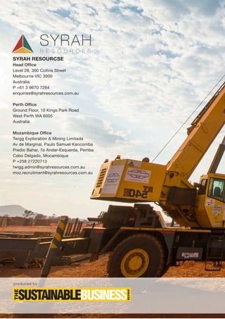 Balama Graphite Project - Syrah Resources | PDF