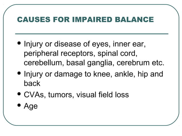 Balance | PPT | Physical Therapy | Wellness