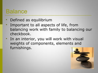 Balance in interior design | PPT