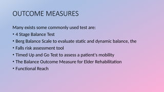 balance and balance training exercises for alderfly | PPTX