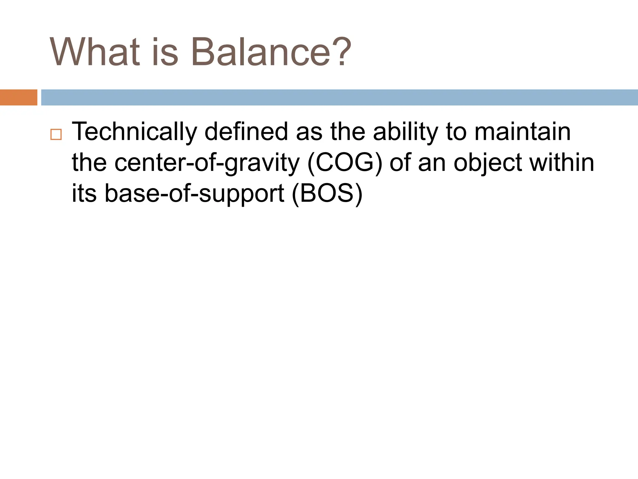 Balance and coordination in human bodies | PPTX