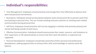 Balance - Module 2 Organisational and individual responsibilities ...