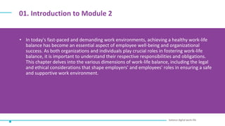 Balance - Module 2 Organisational and individual responsibilities ...