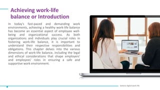 Balance - Module 2 Organisational and individual responsibilities ...