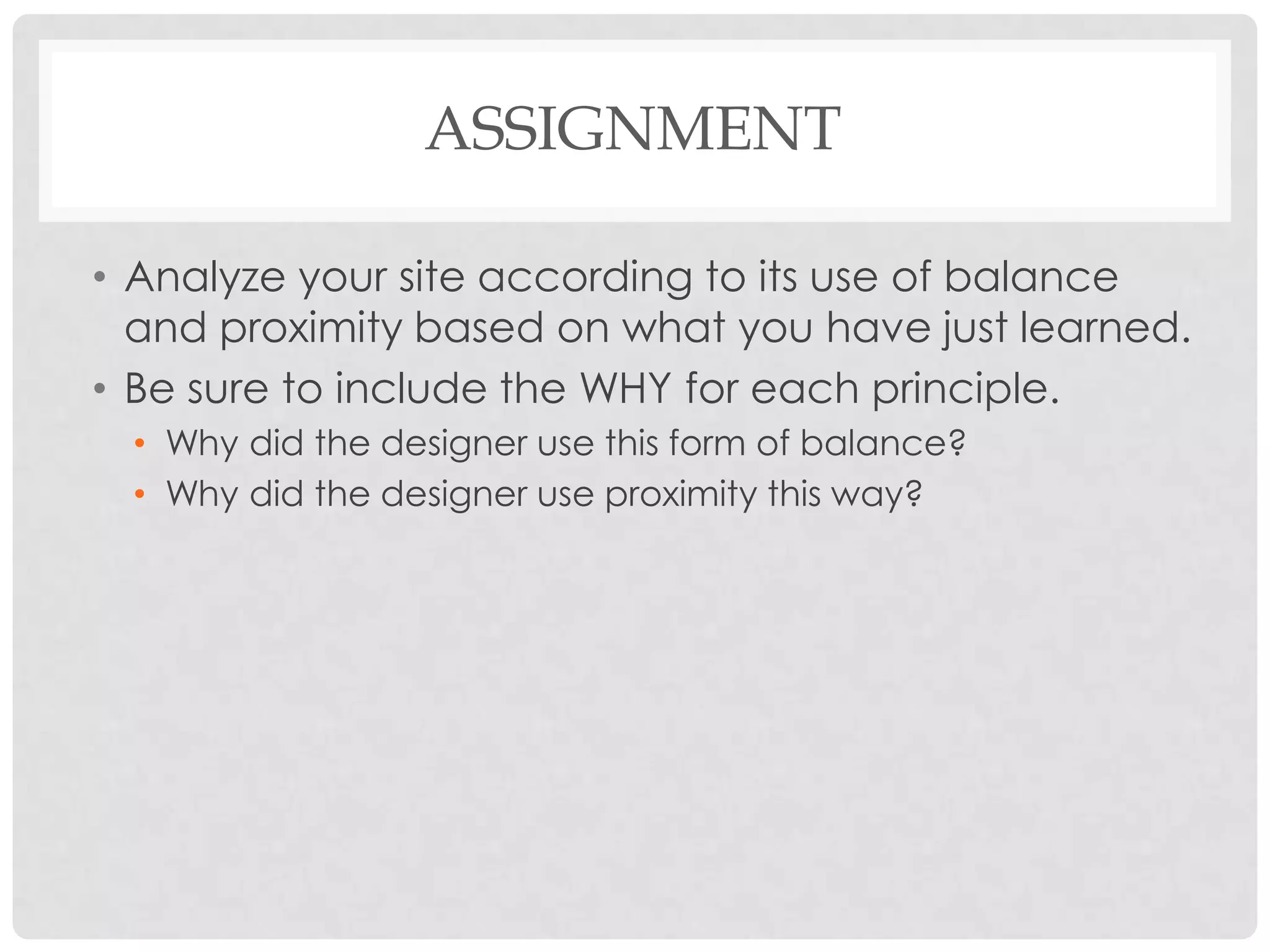 Balance & Proximity | PPTX