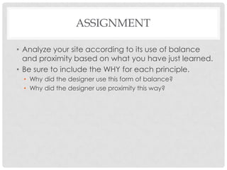 Balance & Proximity | PPT