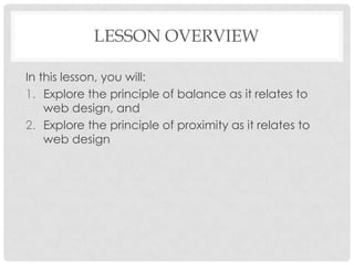 Balance & Proximity | PPT