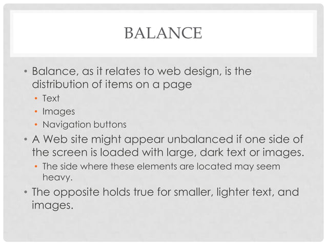 Balance & Proximity | PPT