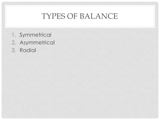 Balance & Proximity | PPT