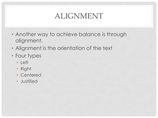 Balance & Proximity | PPT